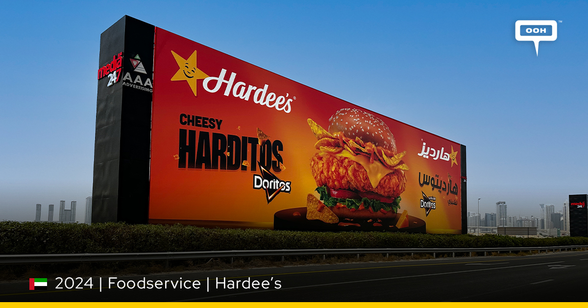 Hardee's Shakes Up UAE's Out-of-home Ads with Crunchy Harditos - INSITE OOH Media Platform