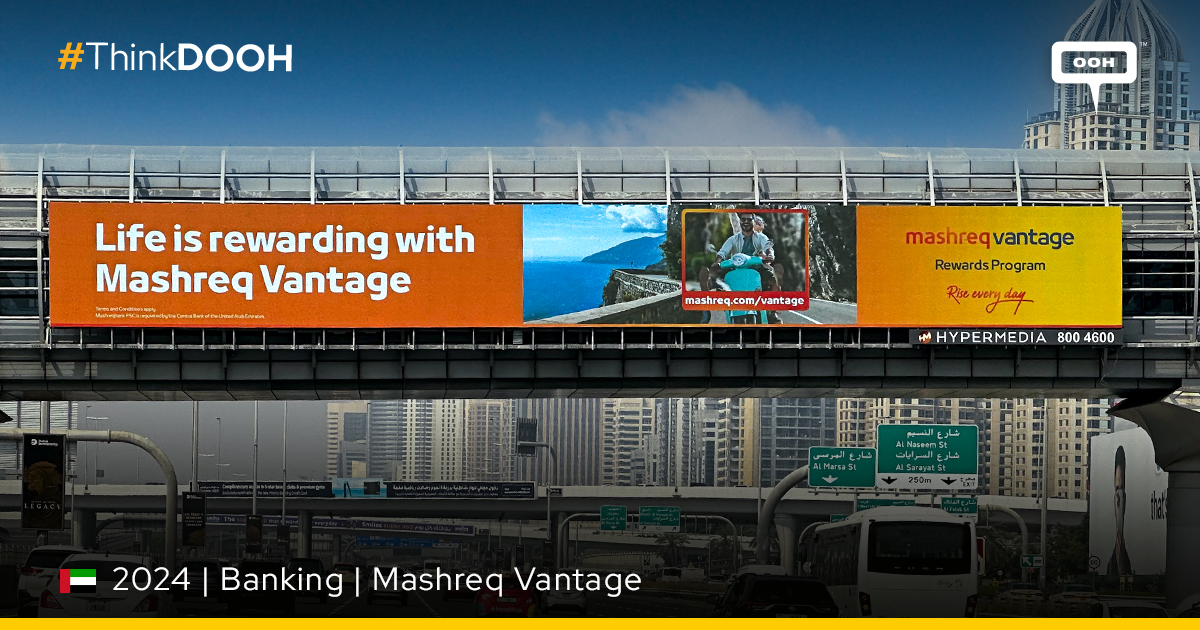 Mashreq Bank’s Vantage Rewards Take Center Stage in New UAE DOOH ...