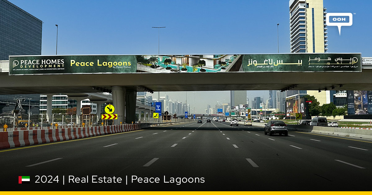 UAE's OOH Showcased Peace Lagoons by Peace Home Development - INSITE ...