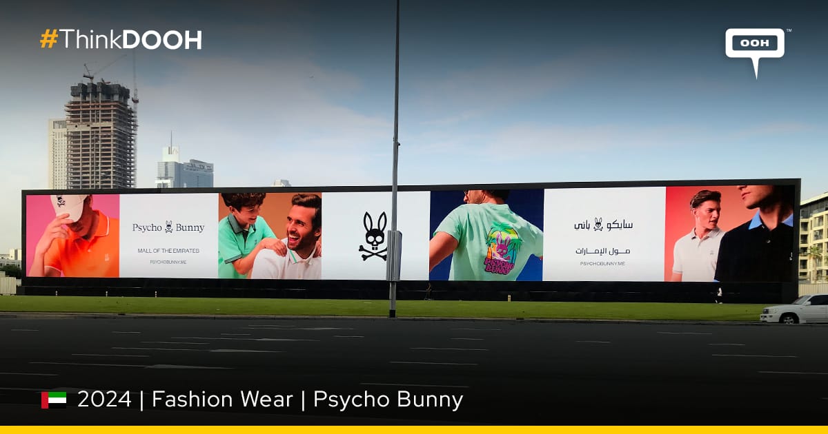 Psycho Bunny Buzzes on Dubai’s DOOH With It’s New Campaign - INSITE OOH Media Platform