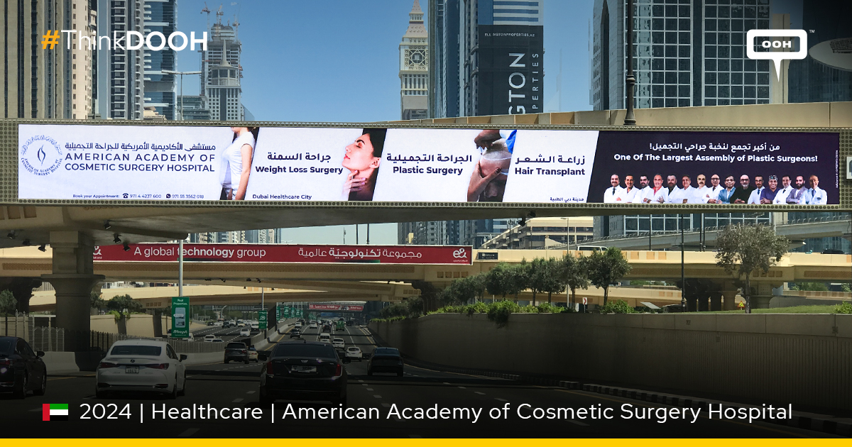 Dubai D/OOH Spaces Welcome the American Academy of Cosmetic Surgery’s Fresh Debut Campaign ...