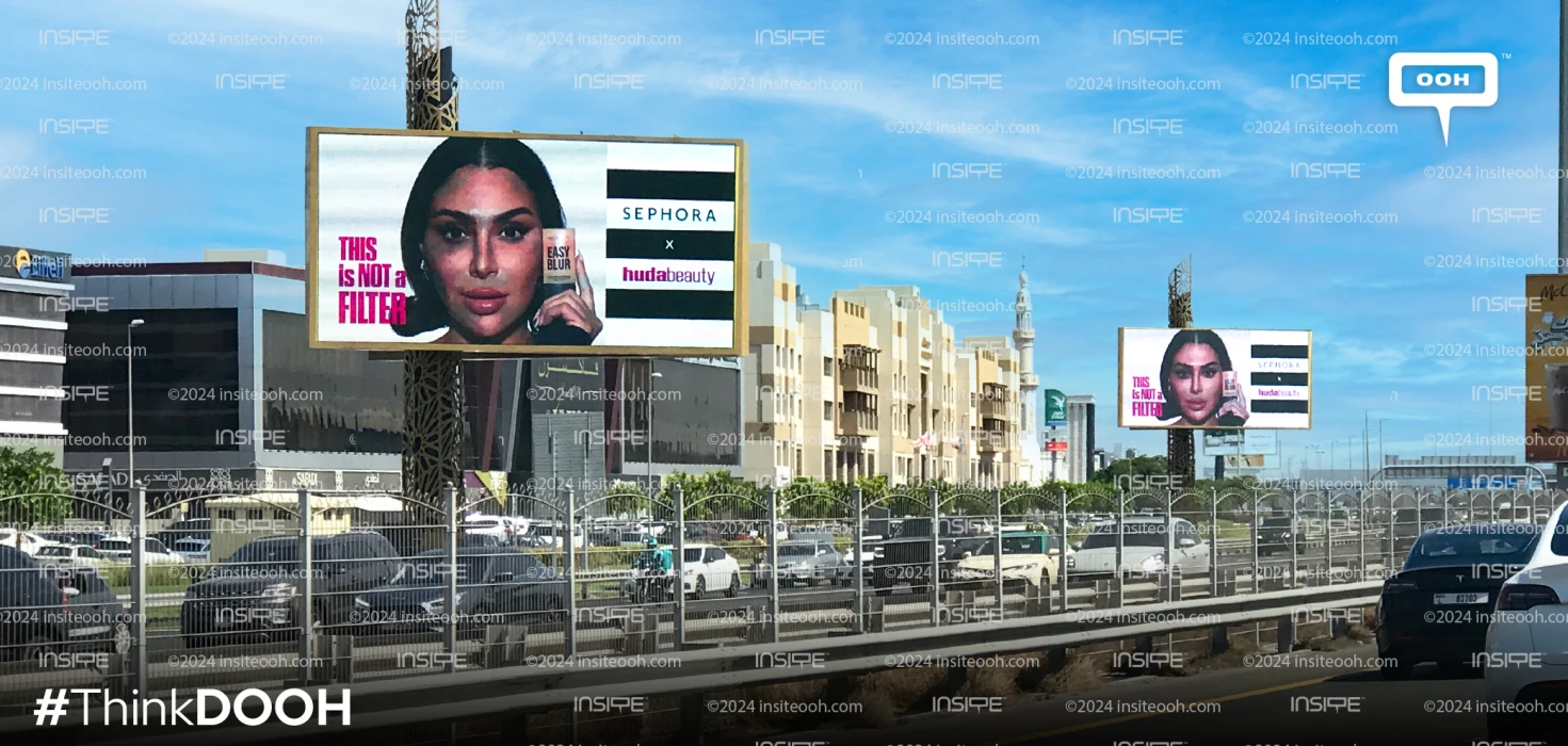 Sephora X Huda Beauty Launch Easy Blur on Dubai’s Digital OOH ...