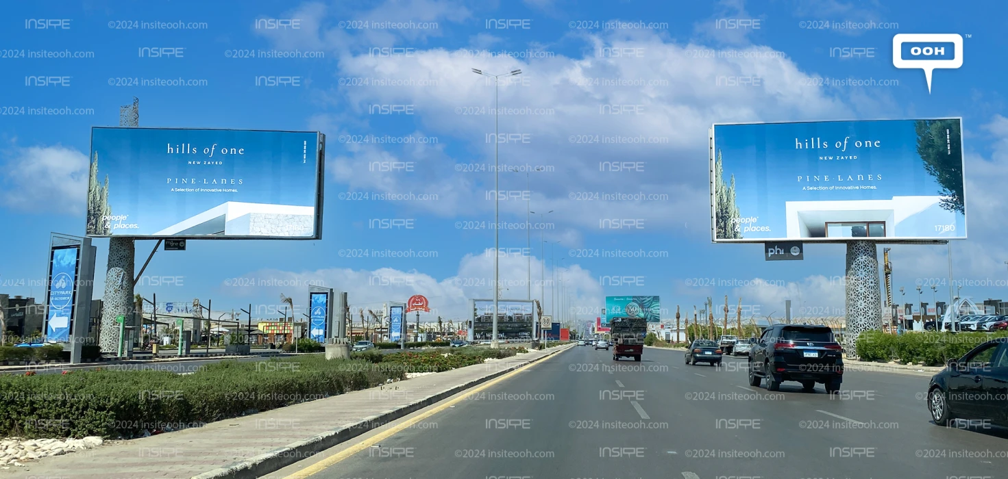 All You Can See Is Clear Blue Sky in Hills of One on OOH Advertising ...