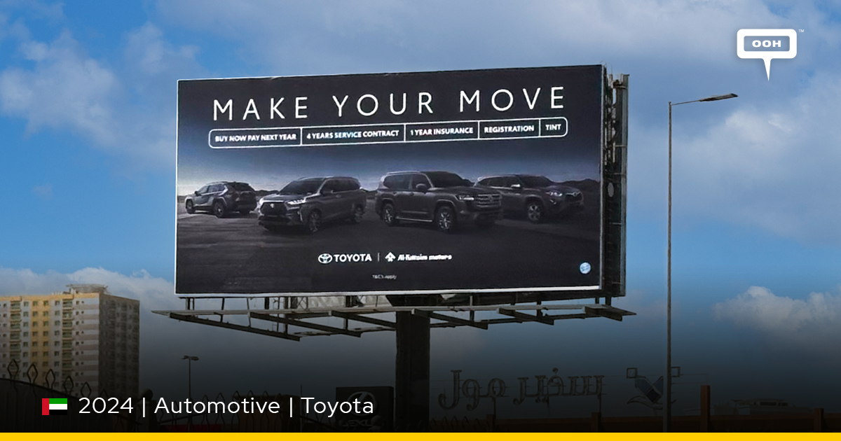 Toyota Is Waiting for Your Move! Billboards to Encourage Audience ...