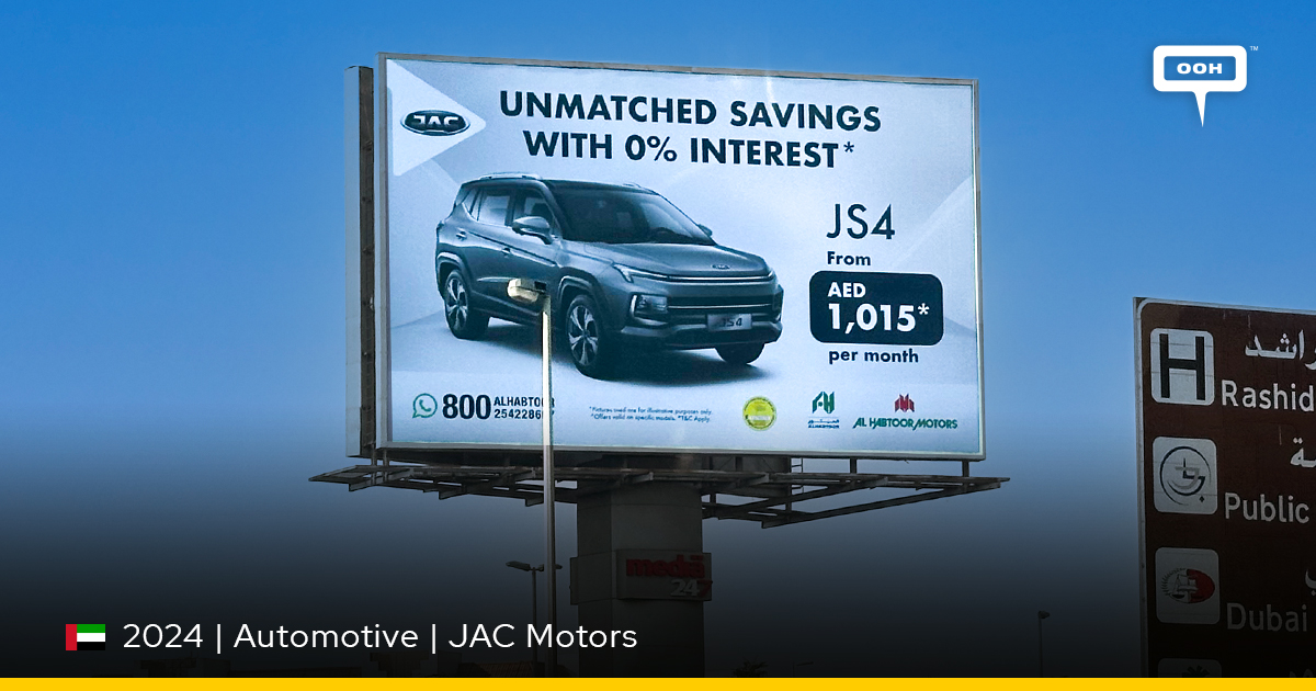 JAC Motors Advertises Its JS4 with Exclusive Financial Offers on Dubai ...
