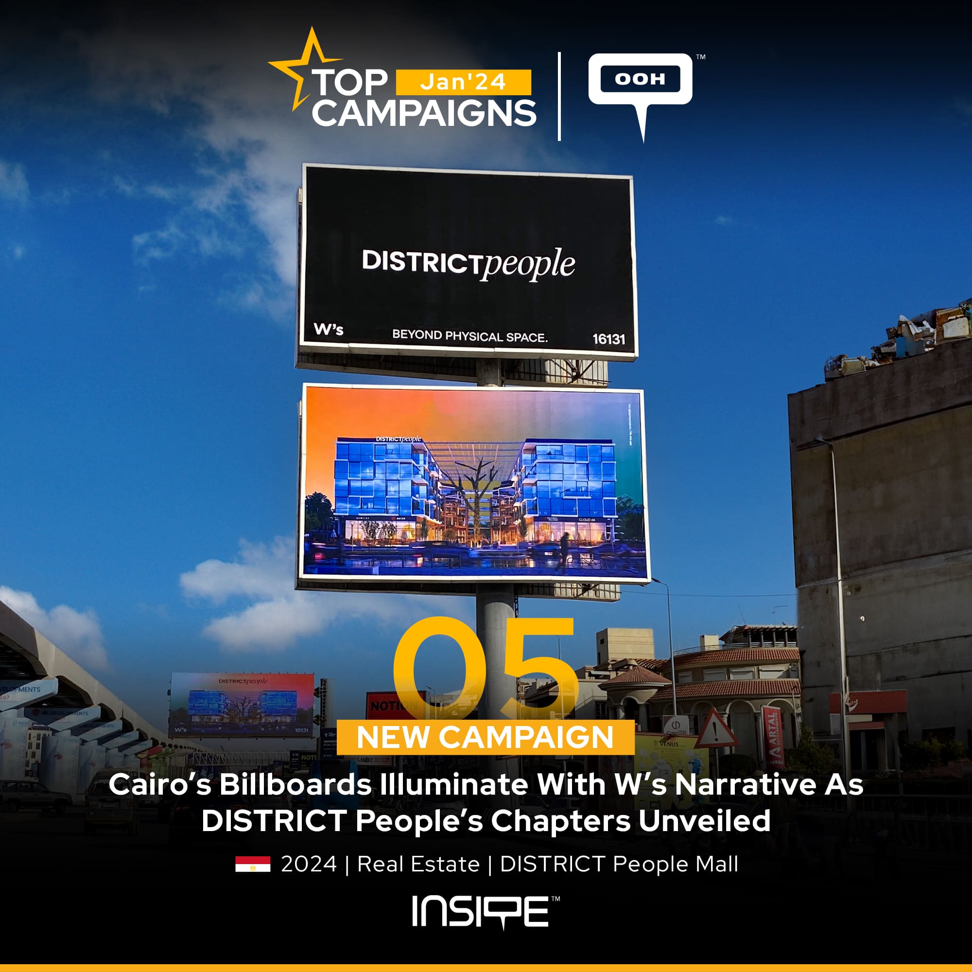 Real Estate Dominates OOH Advertising in Greater Cairo for January 2024 ...