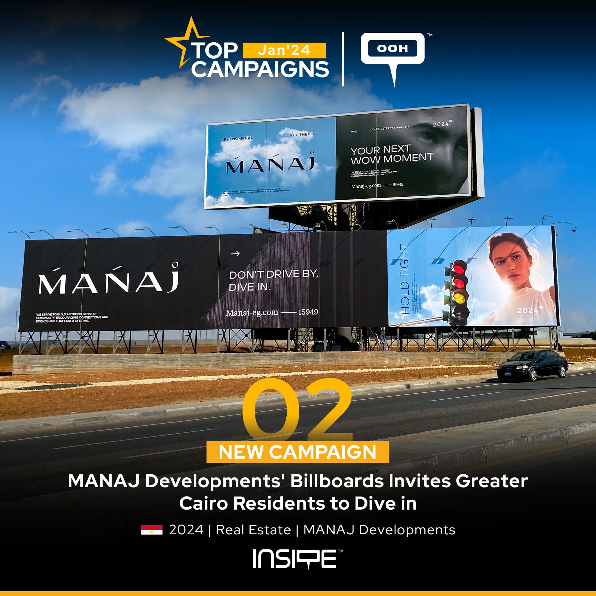 Real Estate Dominates OOH Advertising in Greater Cairo for January 2024 ...