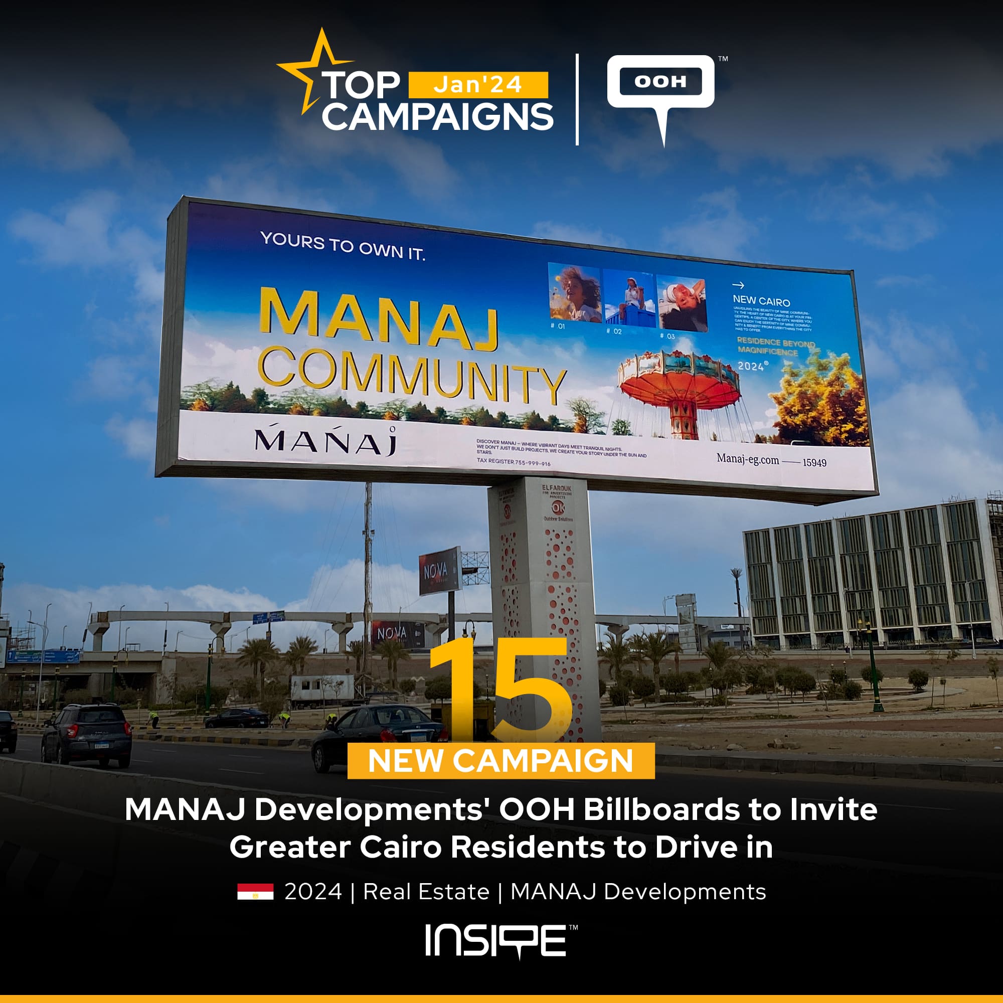 Real Estate Dominates OOH Advertising in Greater Cairo for January 2024 ...