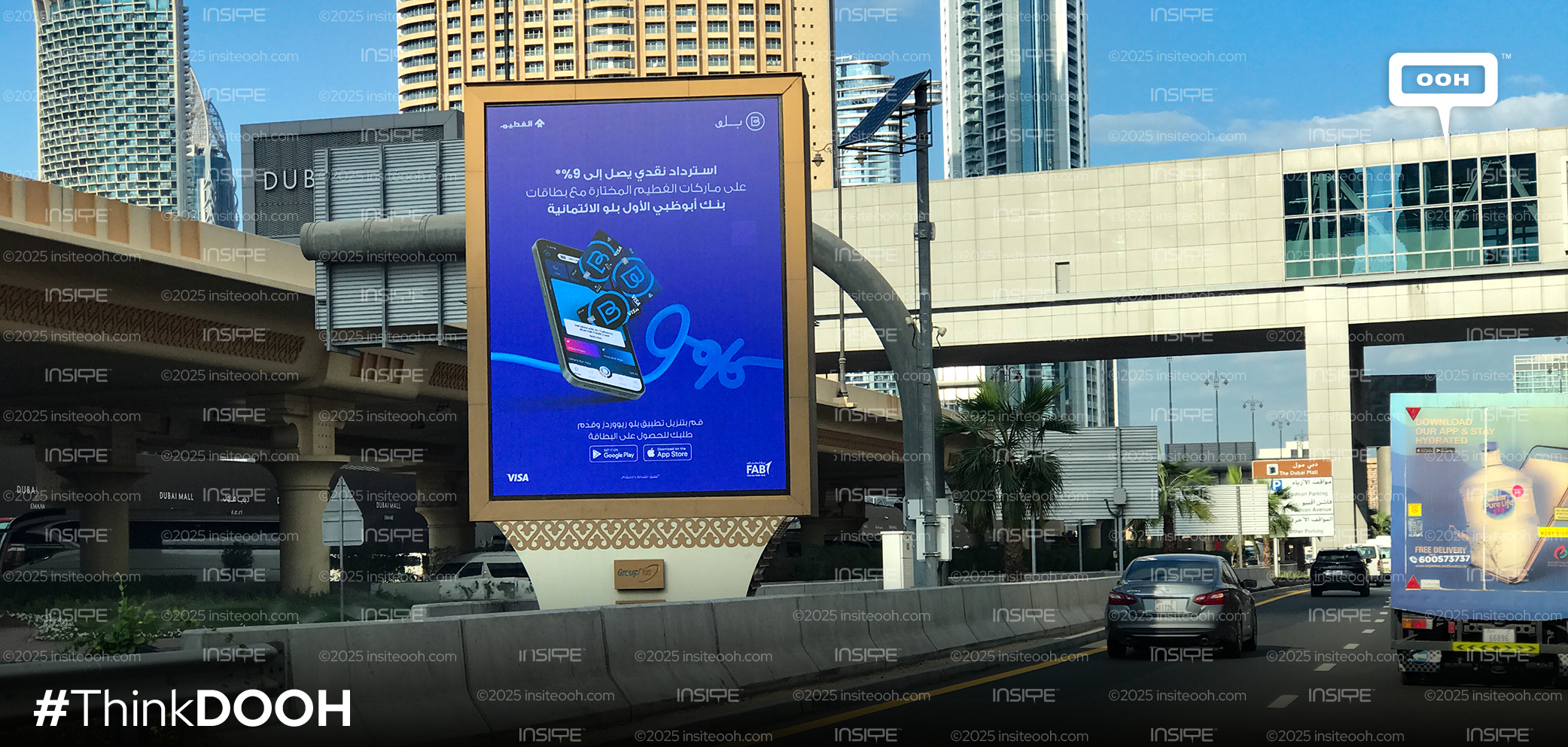 Dubai's High-Tech Digital Screens welcome Blue FAB Credit Card - INSITE ...